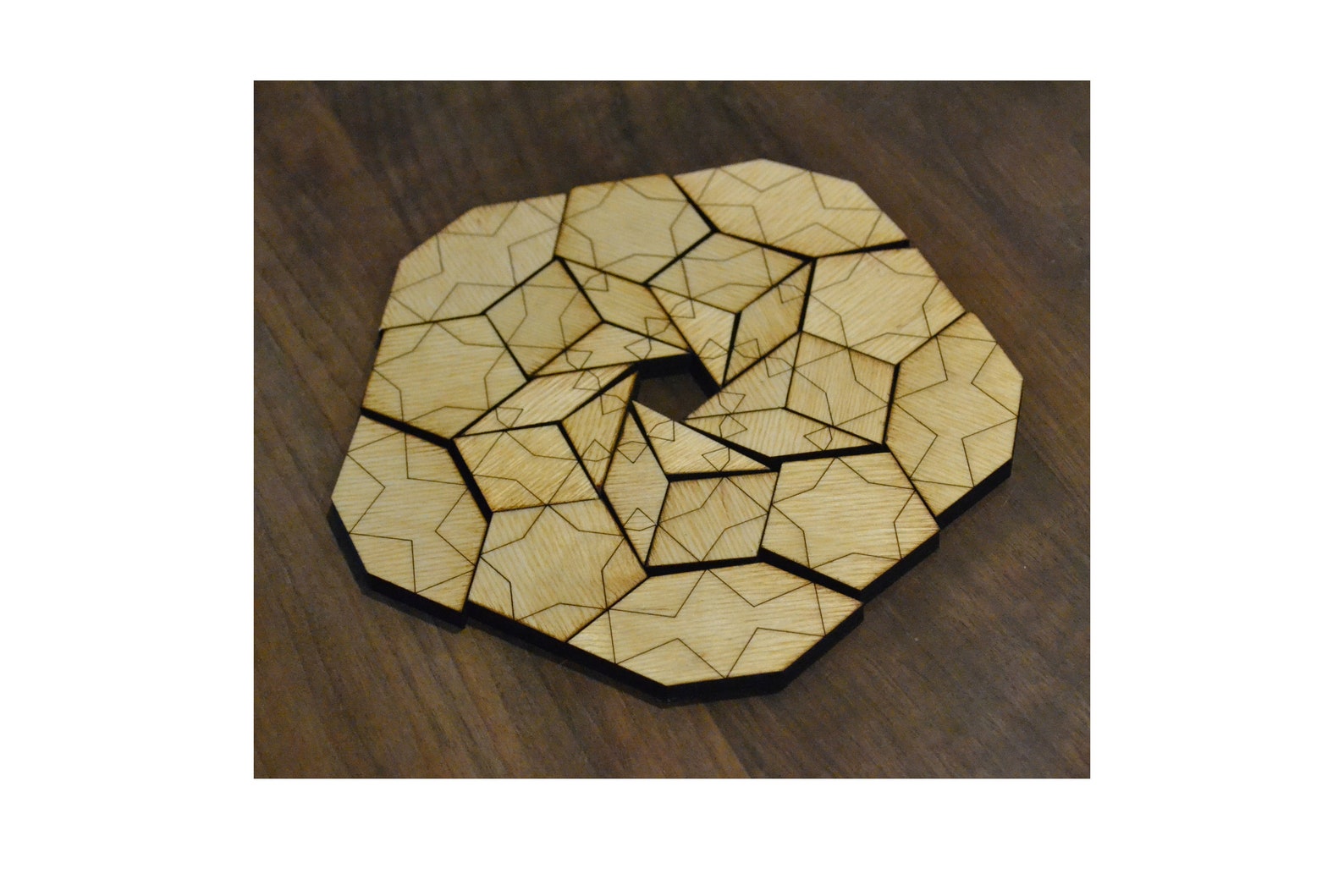 Girih Tiles Penrose Tile Pentagon Puzzle Tile Puzzle | Etsy