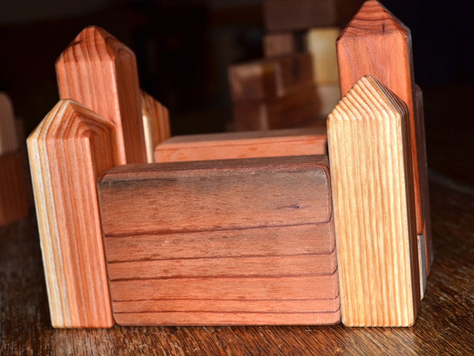 Temple Blocks Redwood Blocks Heirloom Blocks Designing | Etsy