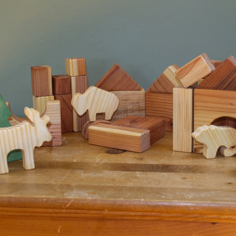 Wood Stacking Blocks - Etsy