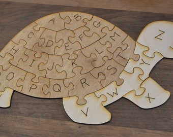 Wood Turtle Puzzle - Etsy
