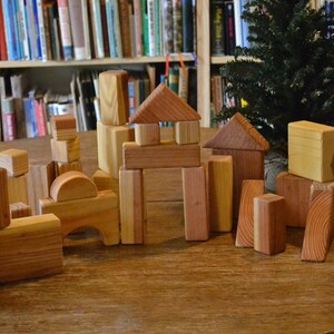 Tough Blocks, Redwood, Heirloom, Handmade, Blocks - Etsy