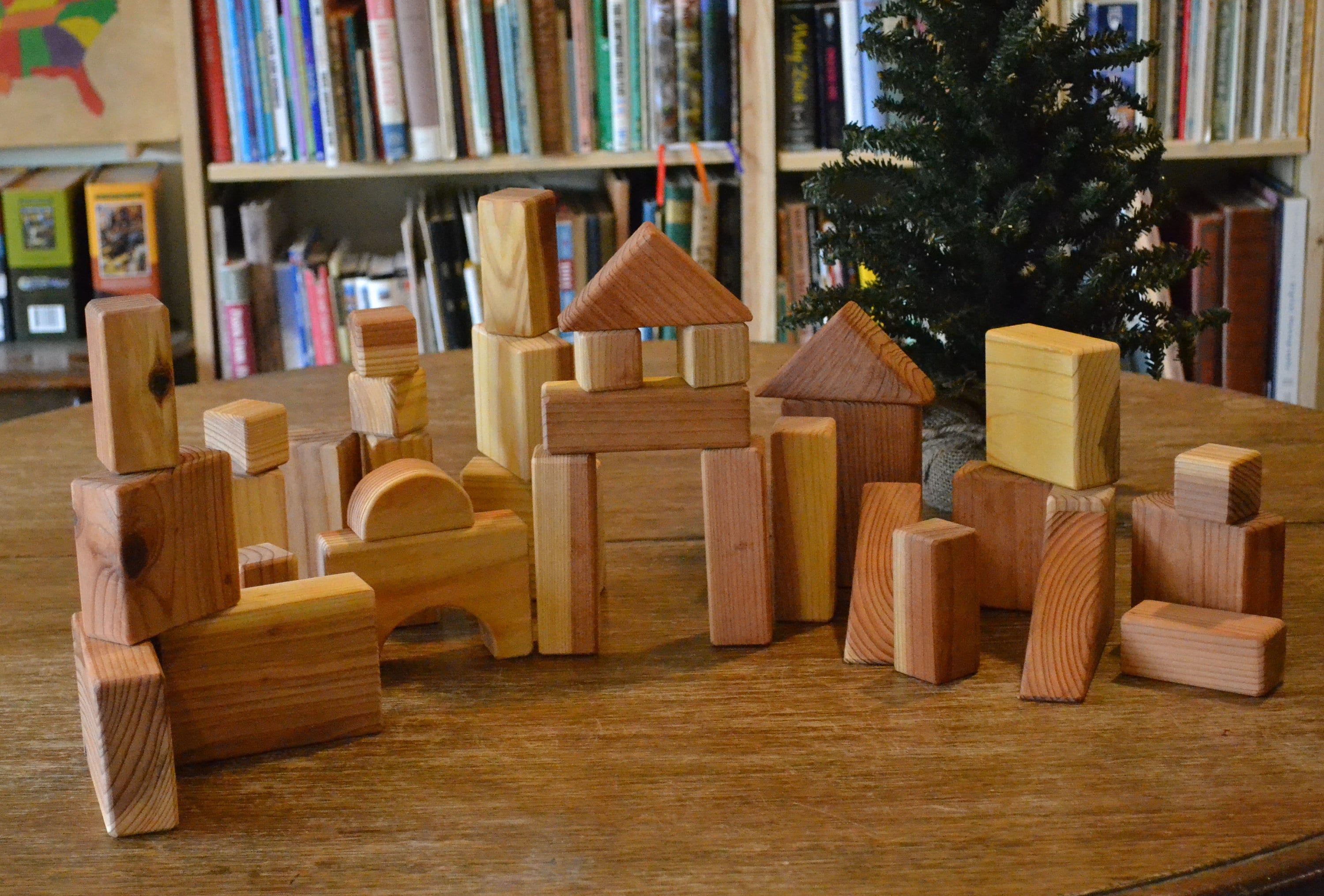 Tough Blocks, Redwood, Heirloom, Handmade, Blocks - Etsy