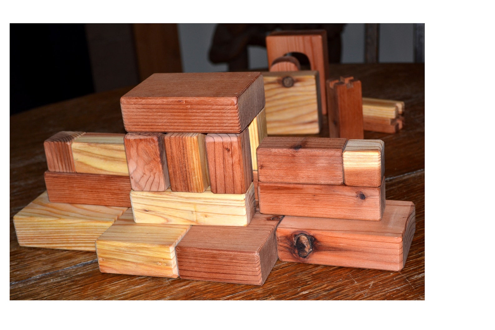 Temple Blocks Redwood Blocks Heirloom Blocks Designing | Etsy