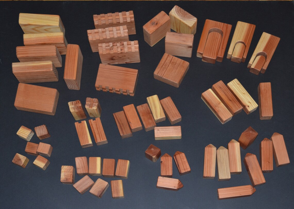 Temple Blocks Redwood Blocks Heirloom Blocks Designing | Etsy