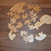 Turtle Alphabet Puzzle With Bag for Storage Handmade Educational Wood ...