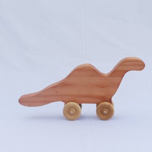 Apatosaurus, Brontosaurus, Redwood Push Toy, Handmade, Heirloom Toy - Etsy