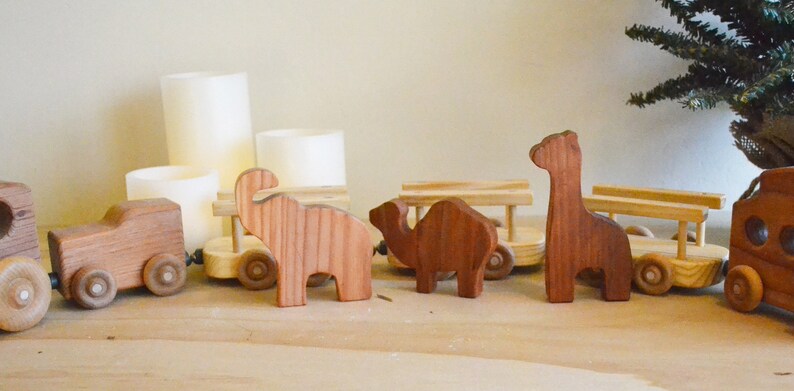 Circus Train With Giraffe Elephant Camel Zoo Train - Etsy