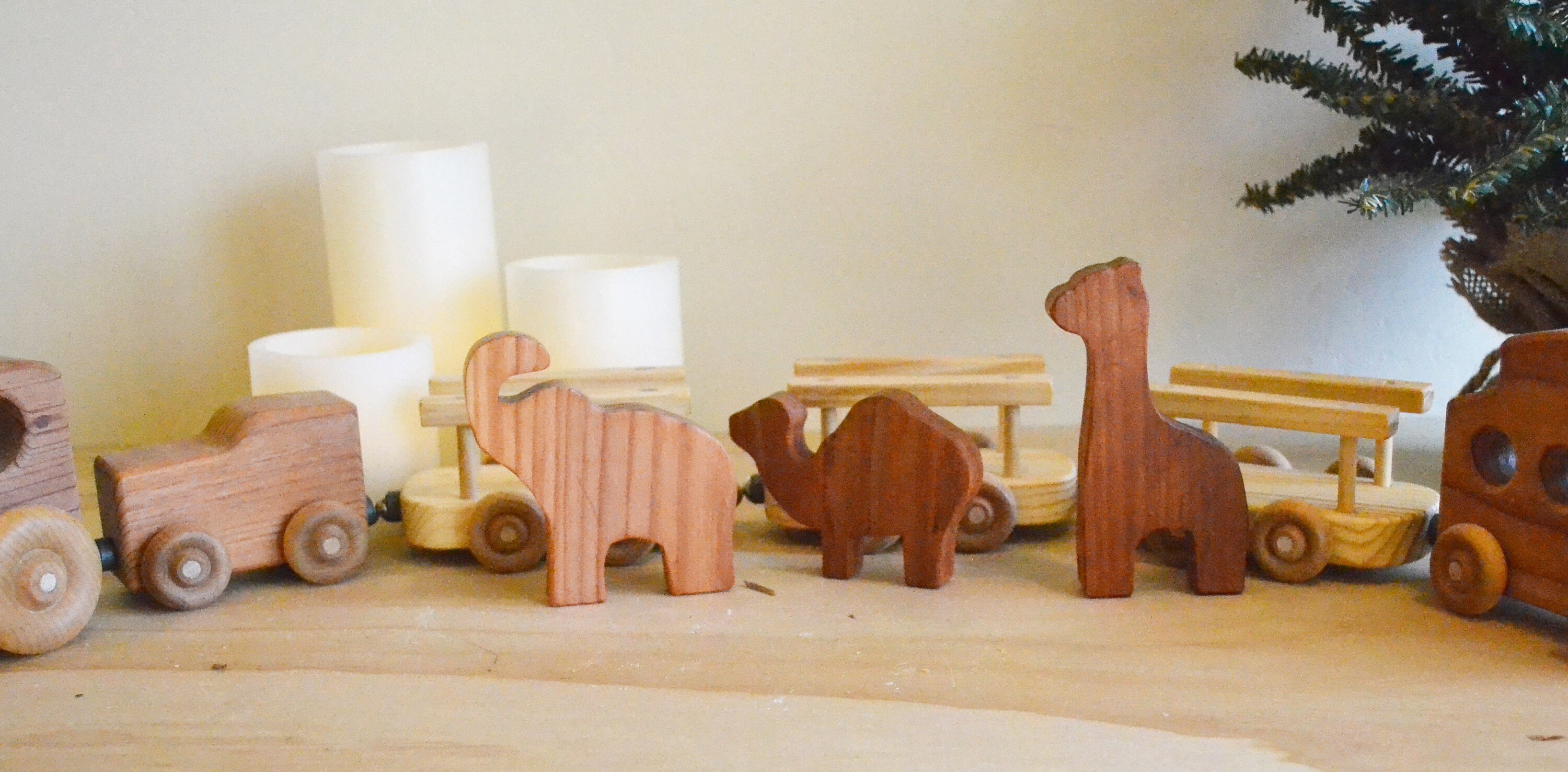Circus Train With Giraffe Elephant Camel Zoo Train - Etsy