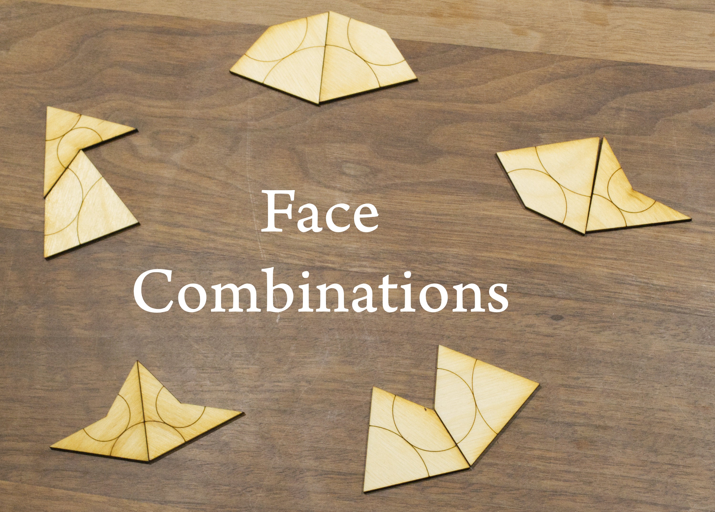 Penrose P2 Arc Tiles Mathematical Puzzle Pentagon Puzzle | Etsy