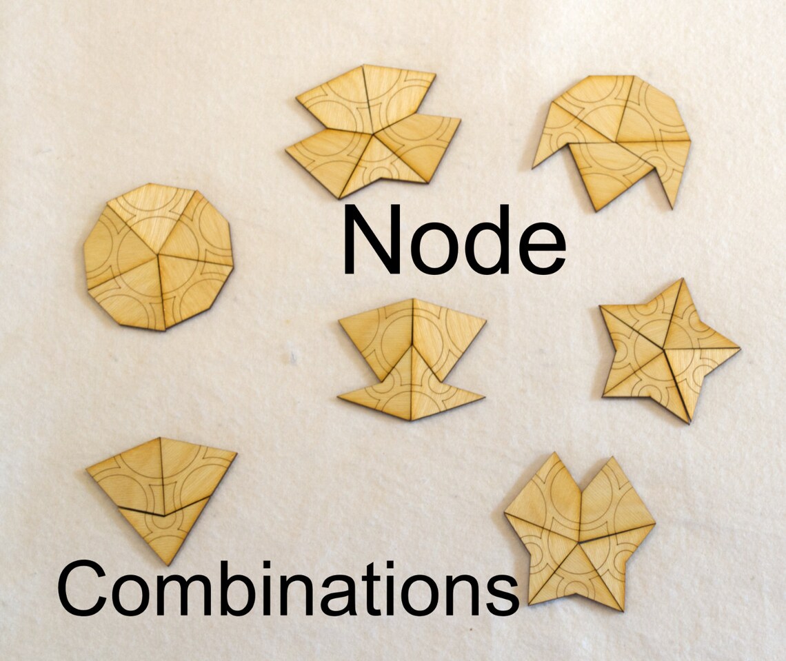 Penrose P2 River, 55 Kites & 34 Darts, Mathematical Puzzle, Pentagon ...
