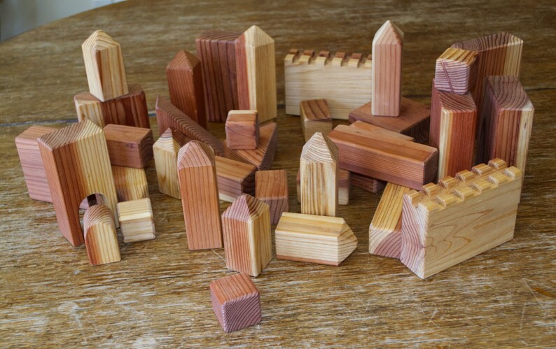 Temple Blocks Redwood Blocks Heirloom Blocks Designing - Etsy