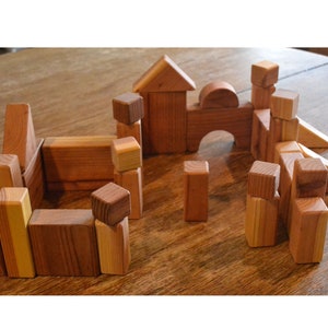 Tough Blocks, Redwood, Heirloom, Handmade, Blocks - Etsy