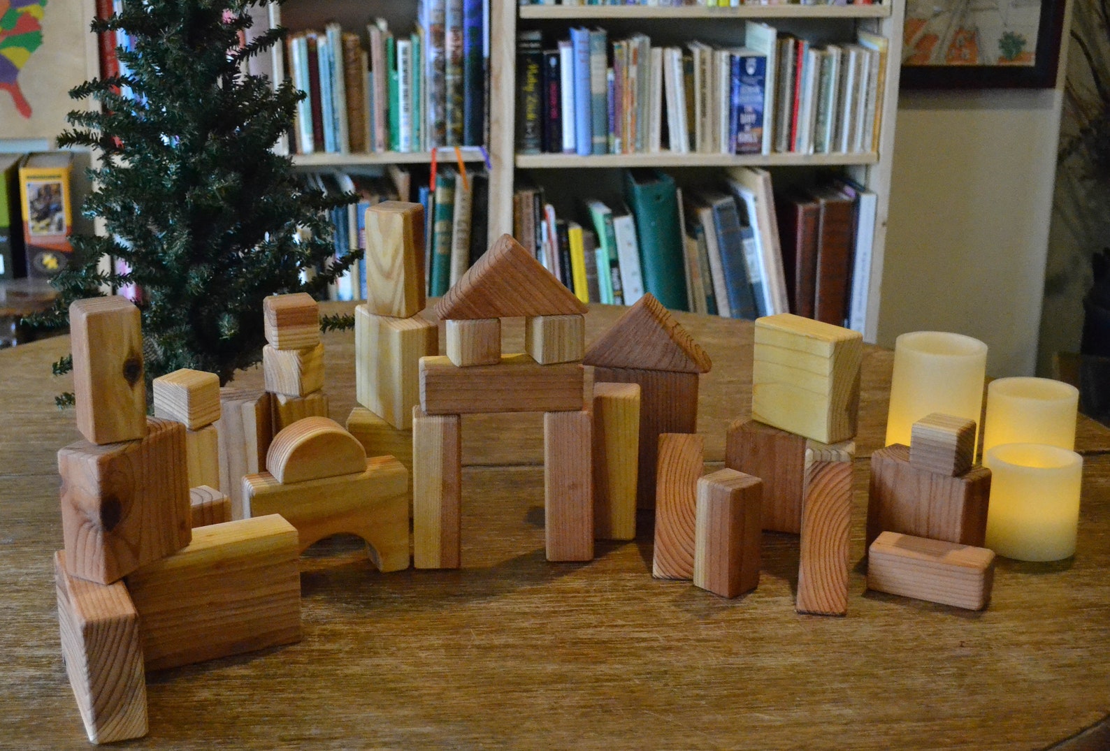 Tough Blocks Redwood Heirloom Handmade | Etsy