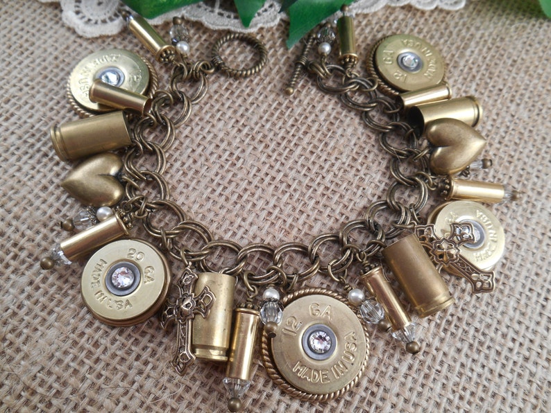 Bullet Jewelry Shotgun Shell Casings Crosses Hearts | Etsy
