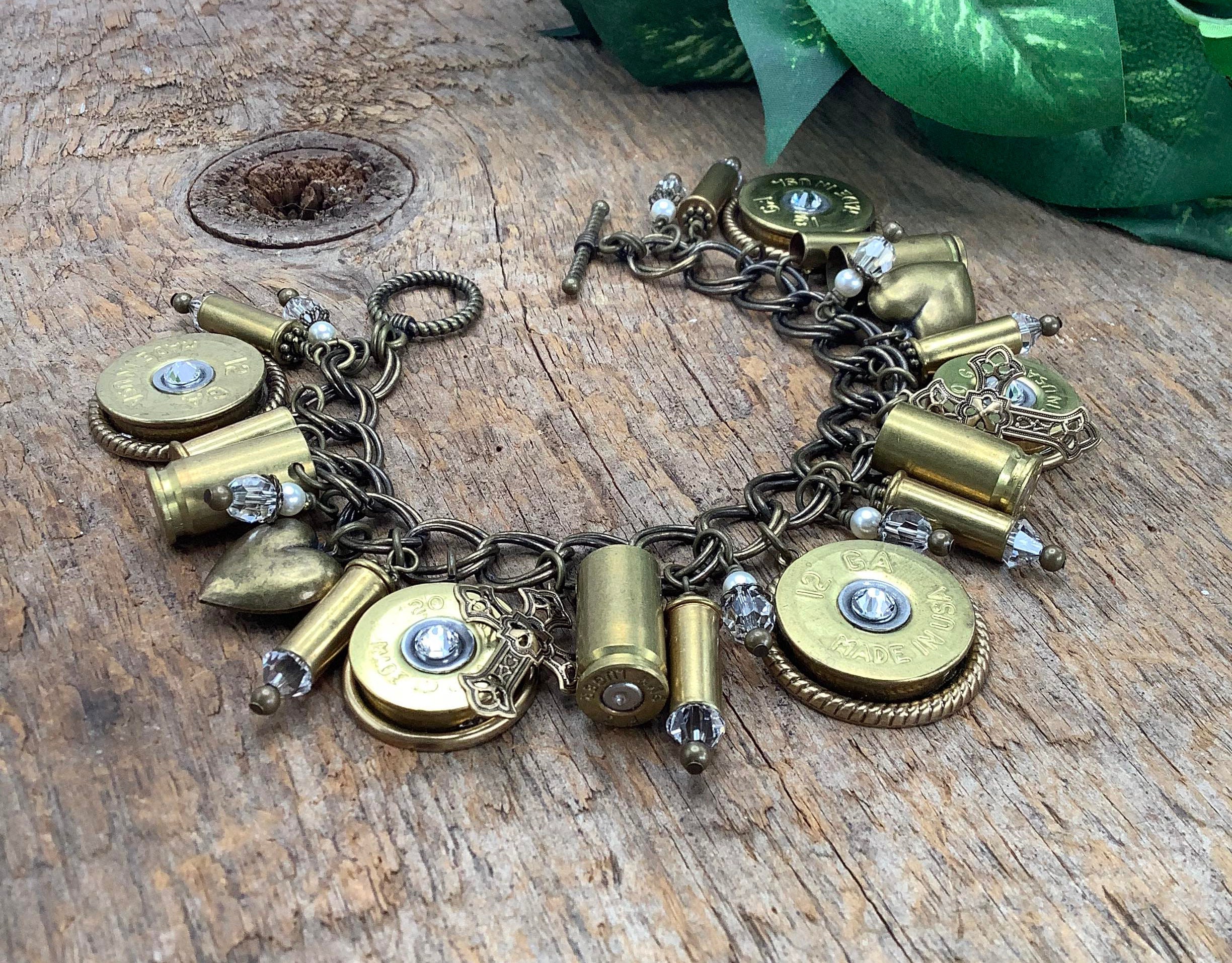 Bullet Jewelry Shotgun Shell Casings Crosses Hearts Crystals ...