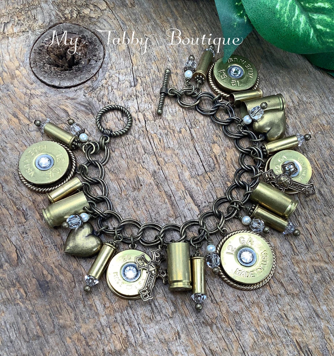 Bullet Jewelry Shotgun Shell Casings Crosses Hearts Crystals ...