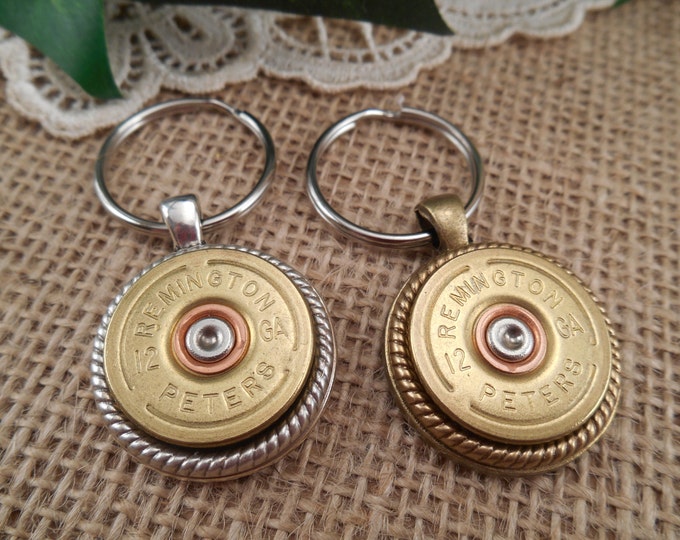 Shotgun Key Ring 12 Gauge Remington Peters Mens Gift Key Chain ...