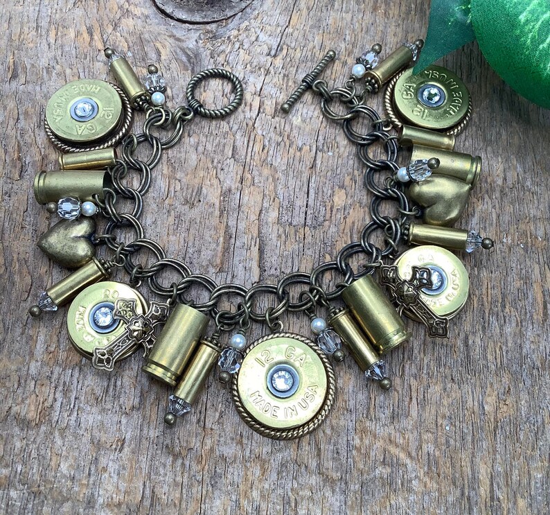 Bullet Jewelry Shotgun Shell Casings Crosses Hearts Crystals ...