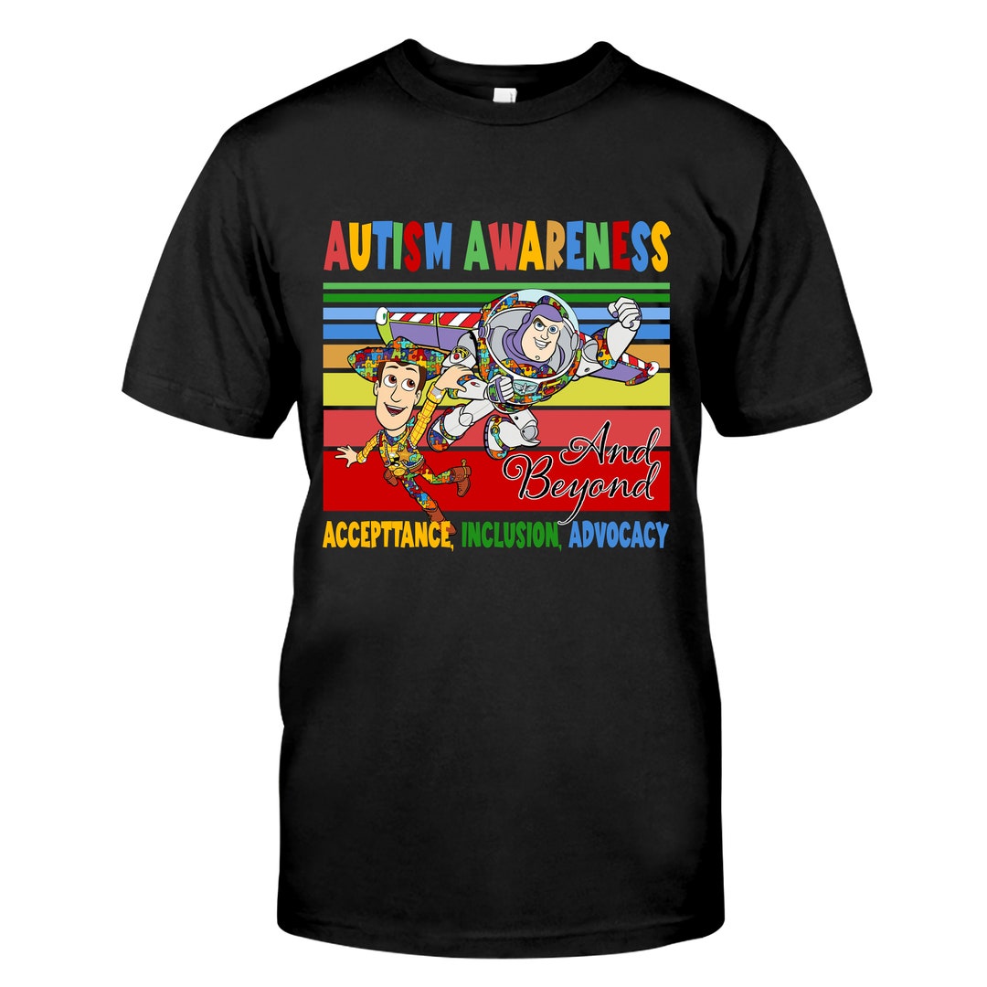 Woody and Buzz Lightyear Autism Awareness Shirt, T0y Story Autism ...