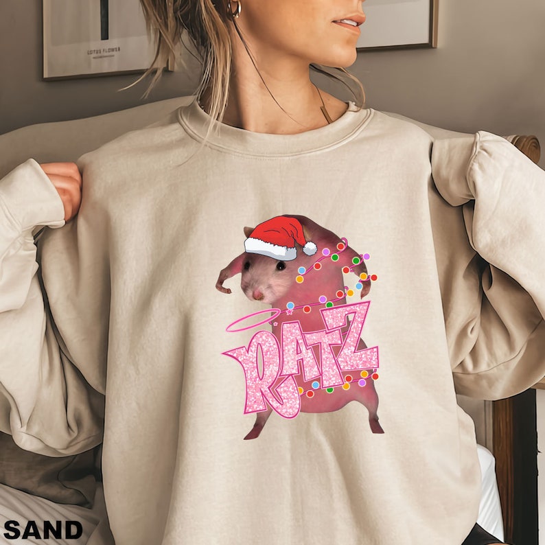 Funny Ratz Santa Christmas Lights Tshirt Funny Mouse Ratz - Etsy