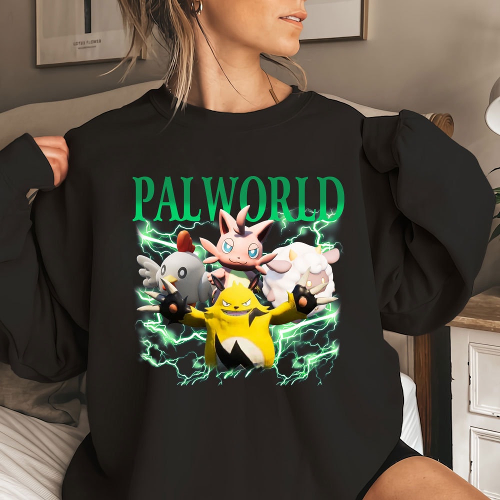 Retro Palworld Pals Shirt, Palworld Video Game Shirt, Palworld Chikipi ...