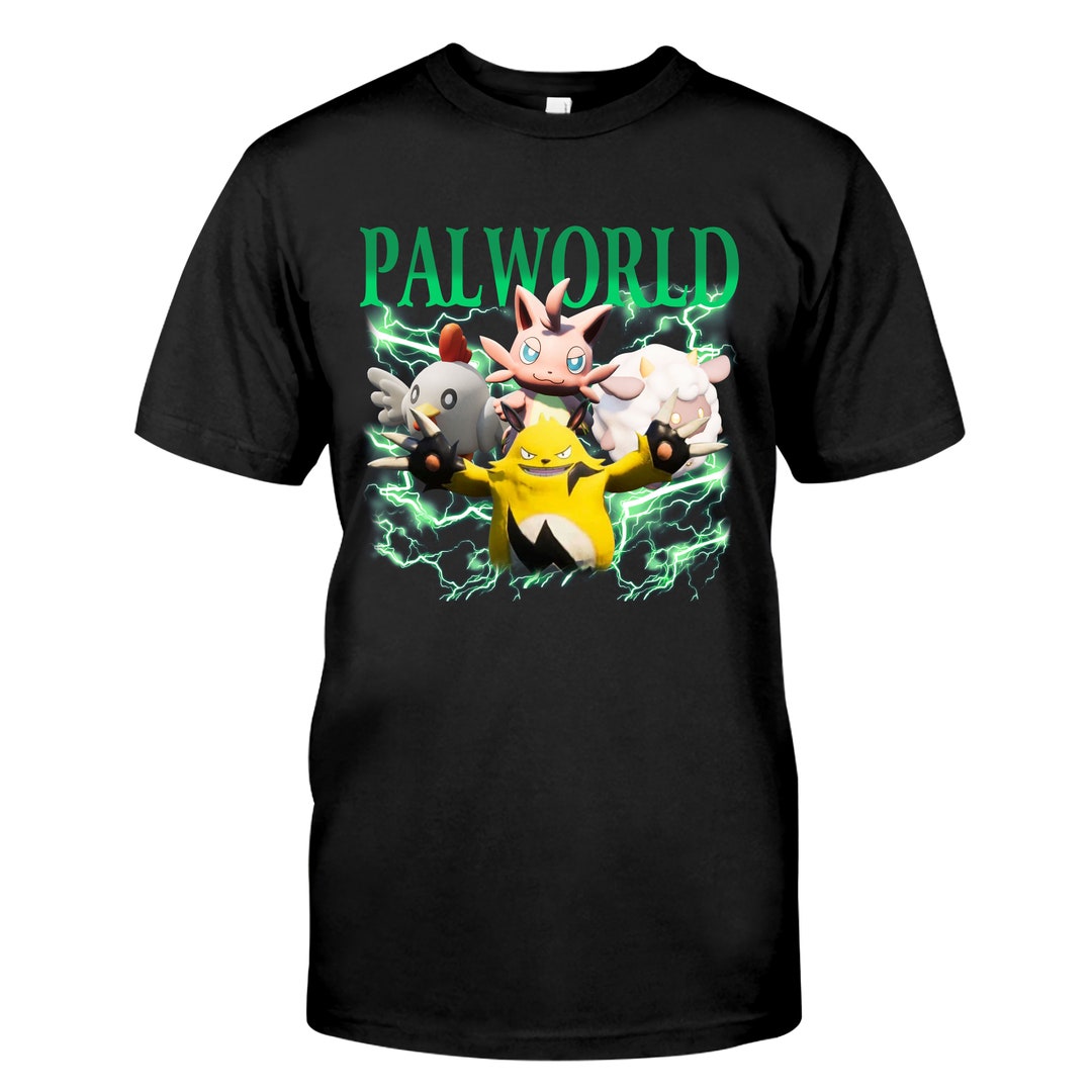 Retro Palworld Pals Shirt, Palworld Video Game Shirt, Palworld Chikipi ...
