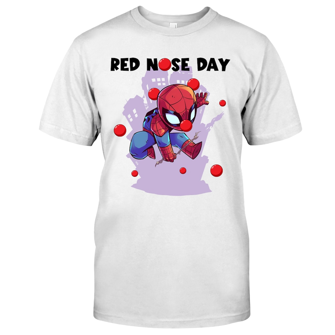 Red Nose Day Spider Man Shirt, Spider Man Red Nose Day Boy Shirt - Etsy