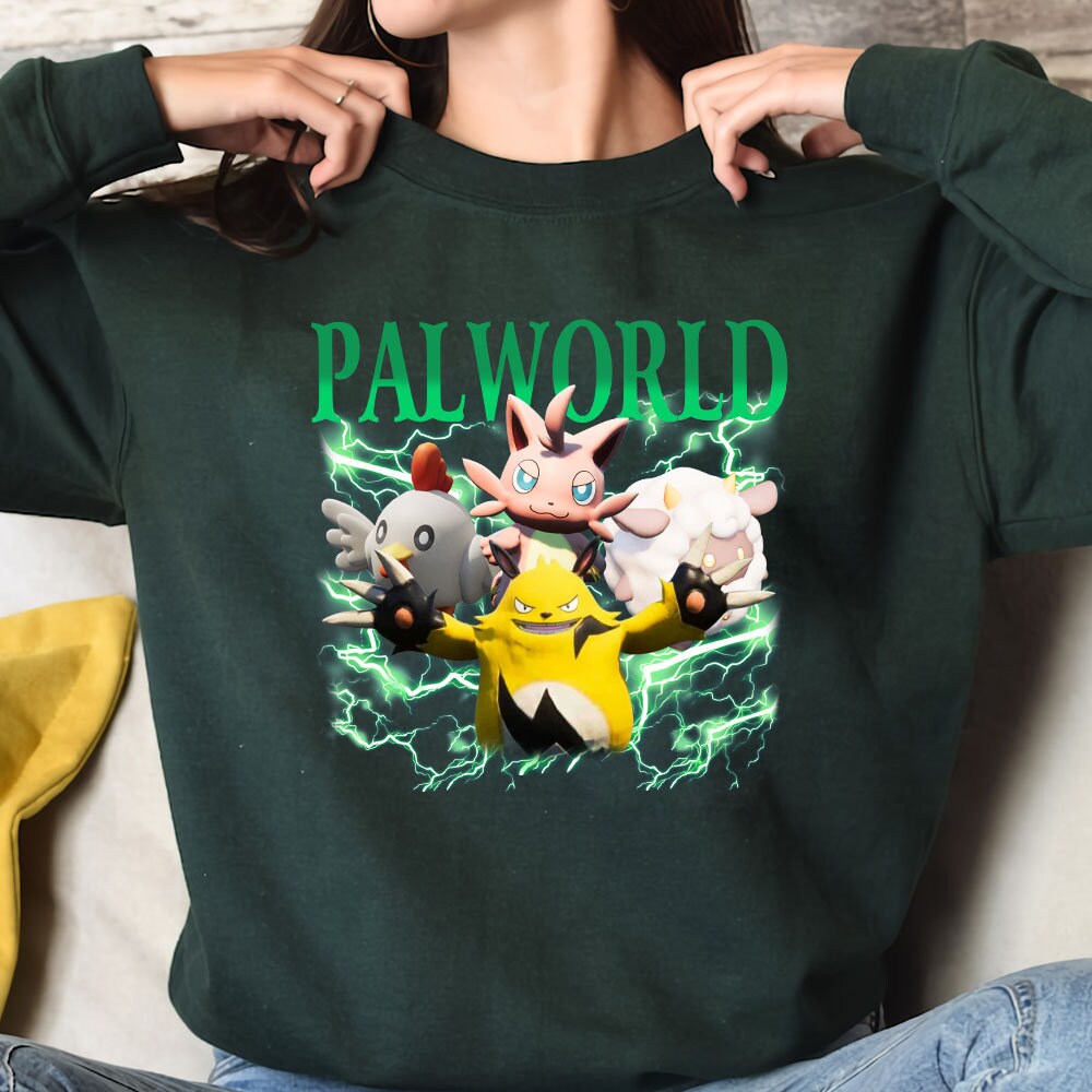 Retro Palworld Pals Shirt, Palworld Video Game Shirt, Palworld Chikipi ...