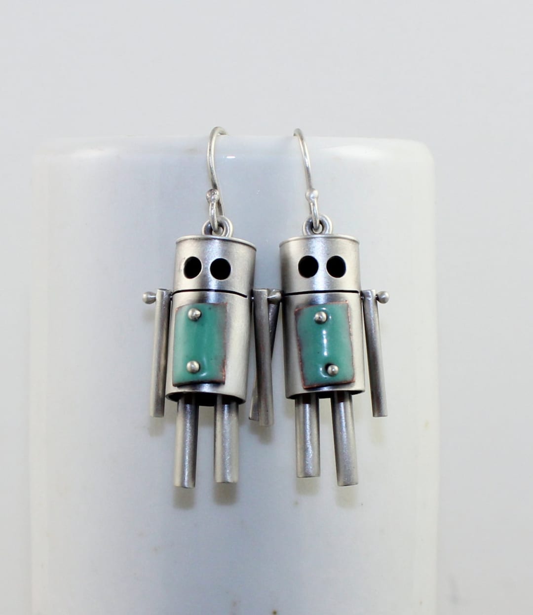Robot Earrings - Etsy