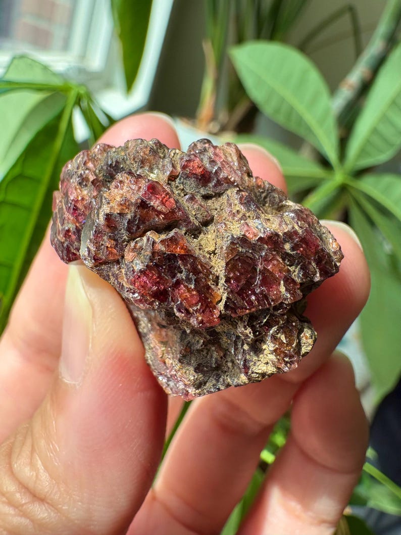 Natural Rough Red Spinel in Matrix – Raw Crystal Specimen | an Phu ...
