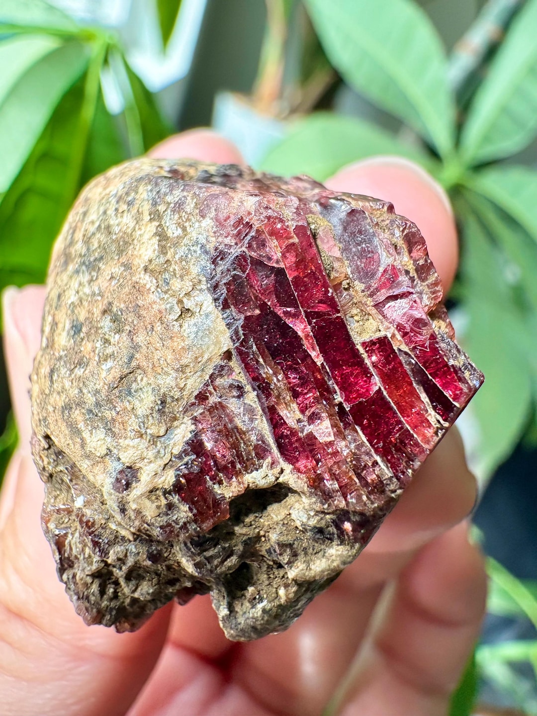 Natural Rough Red Spinel in Matrix – Raw Crystal Specimen | an Phu ...