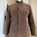 Vintage Retro 90s Chinese Style Padded Winter Jacket Brown. Medium 10/ ...
