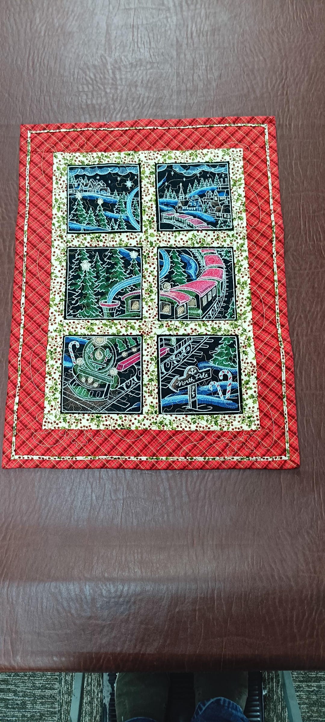 Embroidered Train Wall Hanging - Etsy