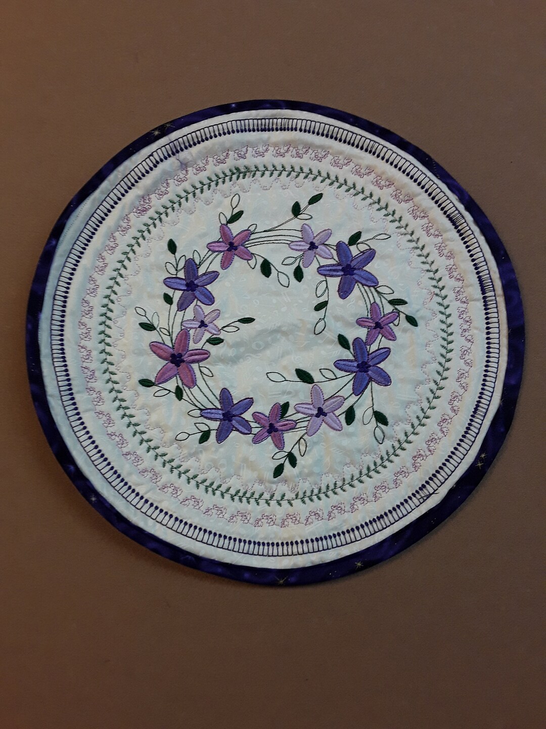 Embroidered Table Mat/doily - Etsy