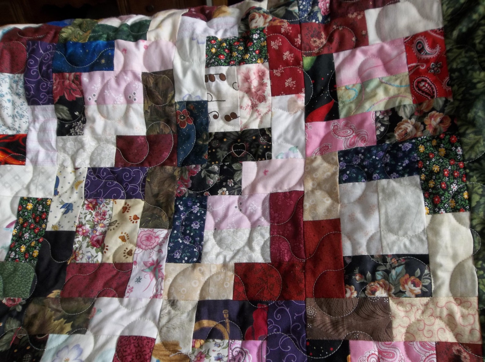 Dark Verses Light Rectangles Double Size Quilt - Etsy