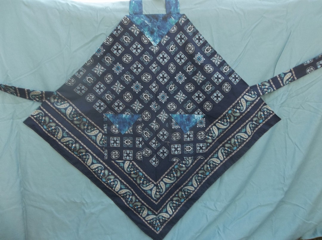 Bandana Border Triangle Apron - Etsy