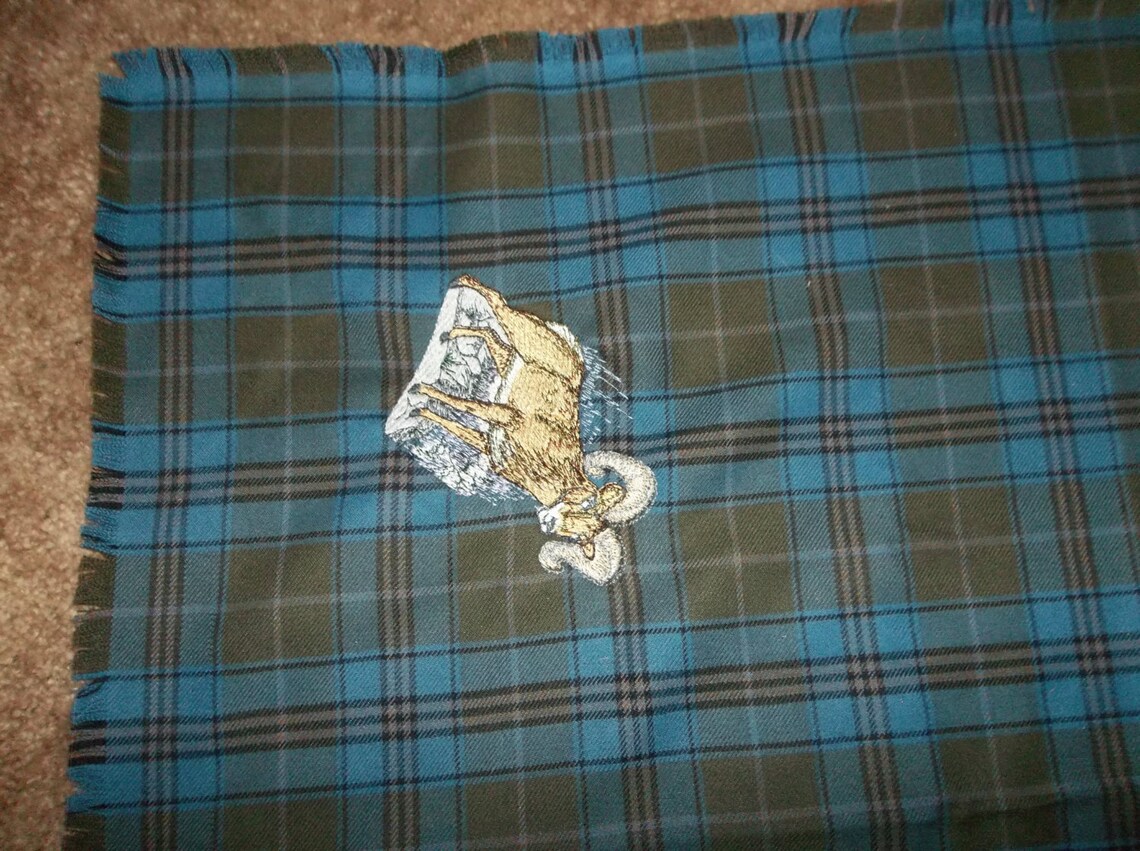 Embroidered Flannel Throw With Fringe - Etsy