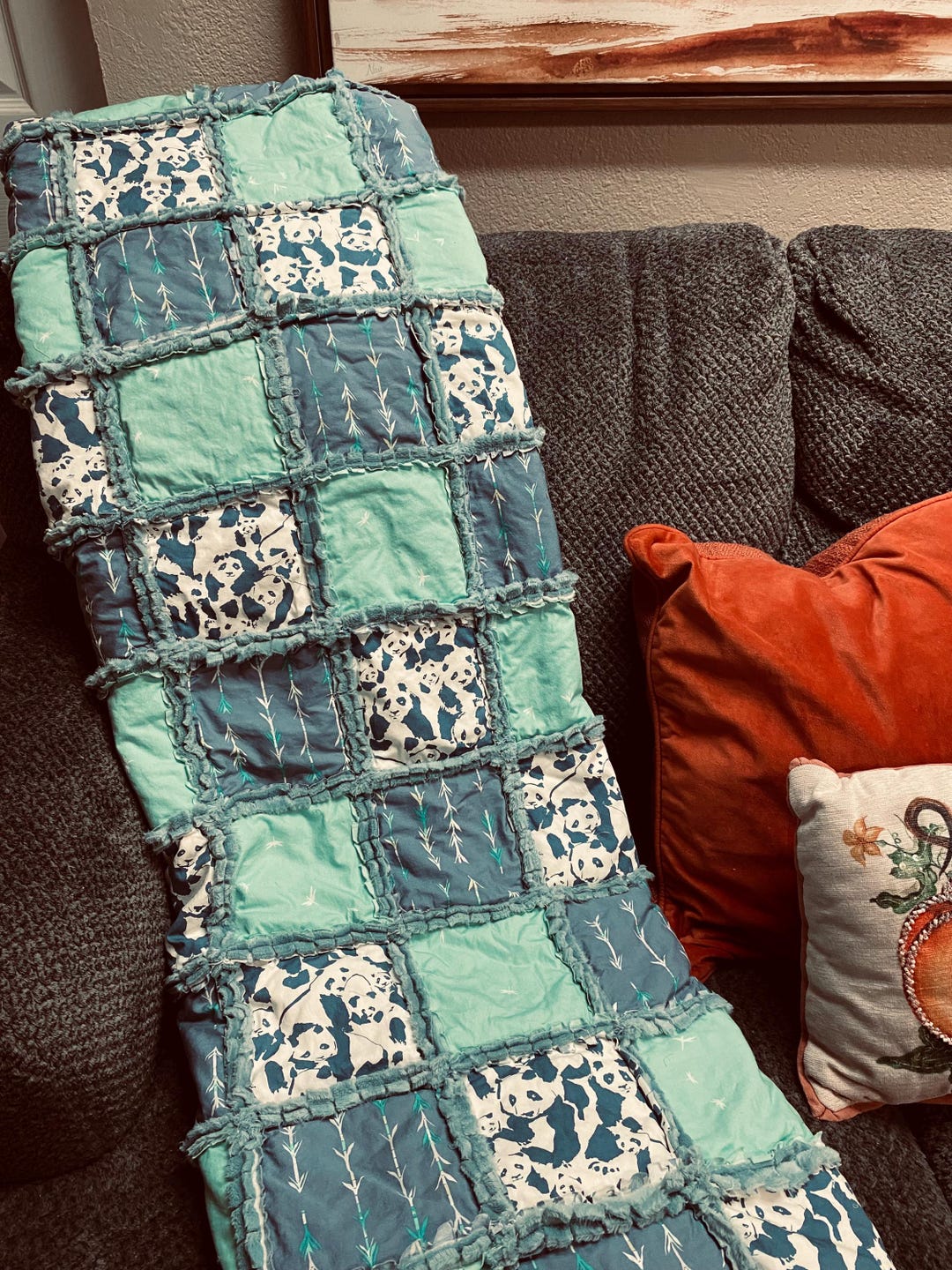 Panda Rag Quilt - Etsy