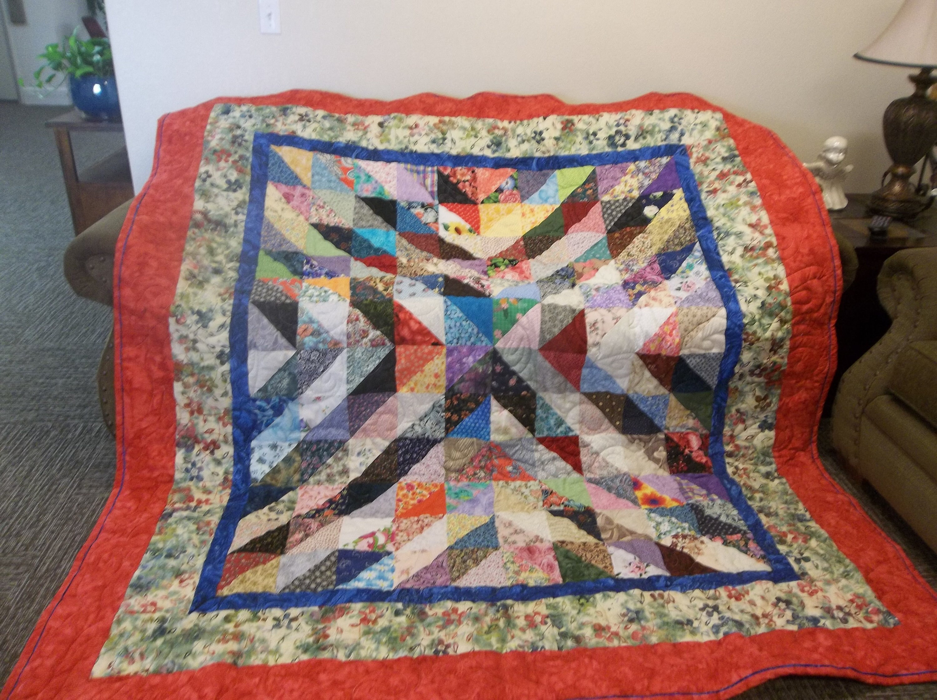 Converging Chevrons Queen Size Quilt - Etsy