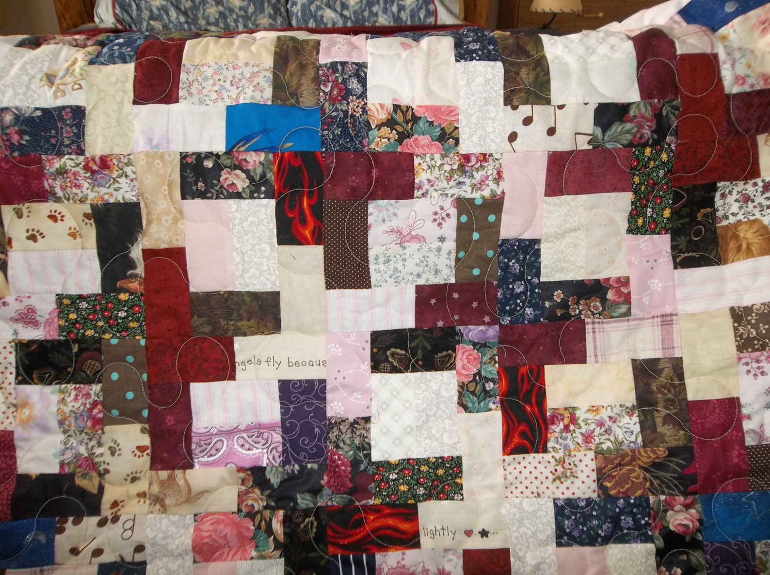 Dark Verses Light Rectangles Double Size Quilt - Etsy