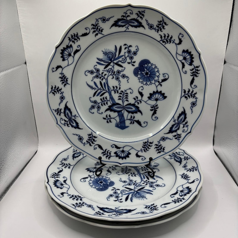 Blue Dinner Plates Retro - Etsy