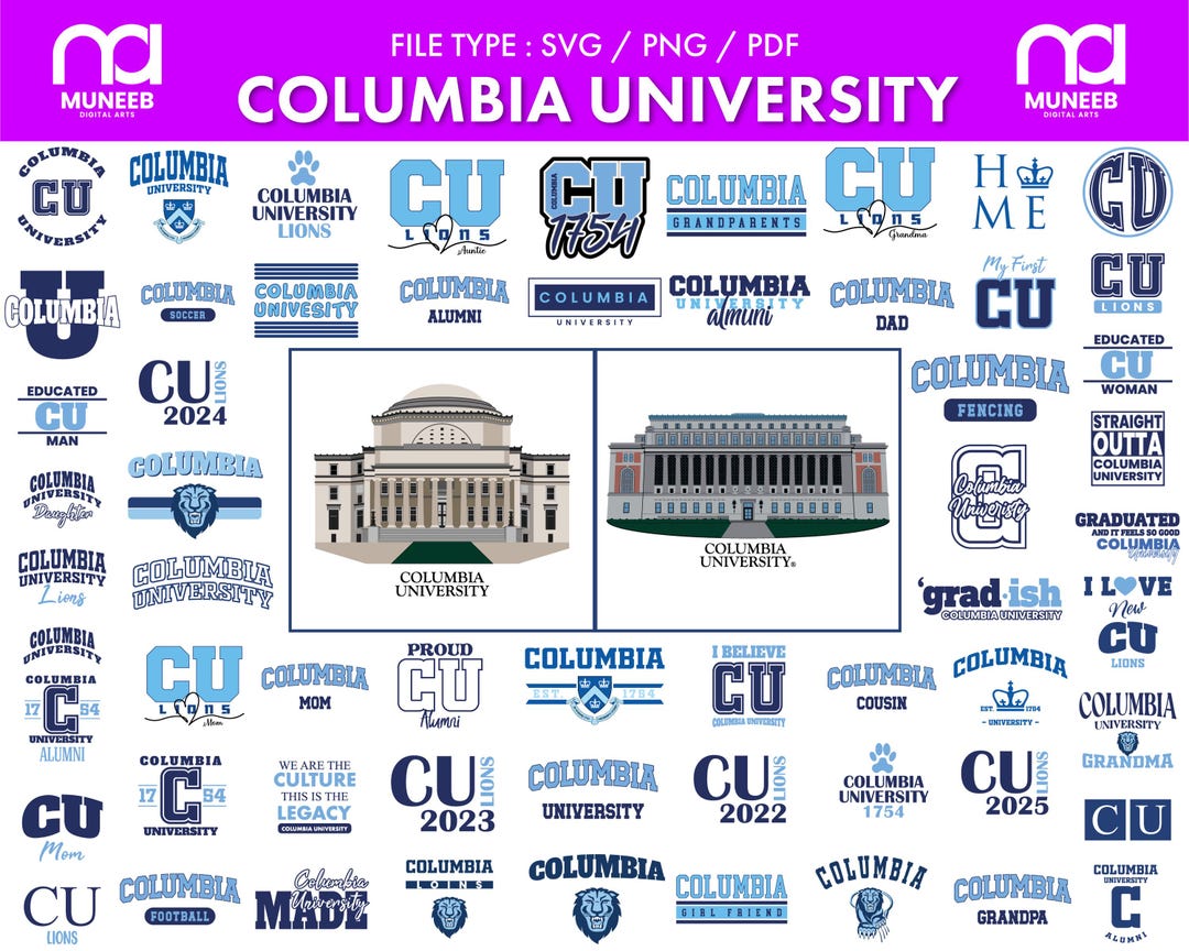 Columbia University Svg Bundle, Columbia Lions Pngs, Football, Cricut ...