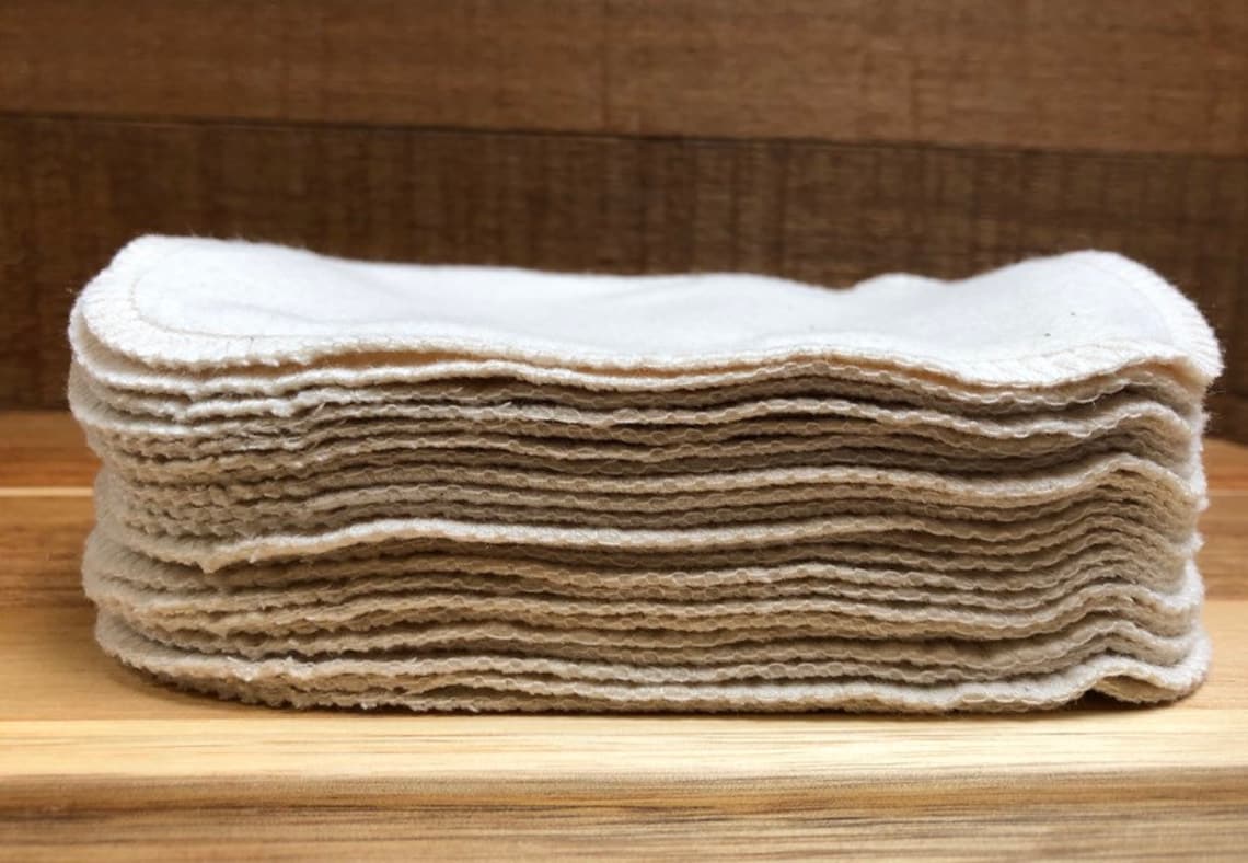 ORGANIC Reusable Toilet Paper Organic Cloth Toilet Paper - Etsy