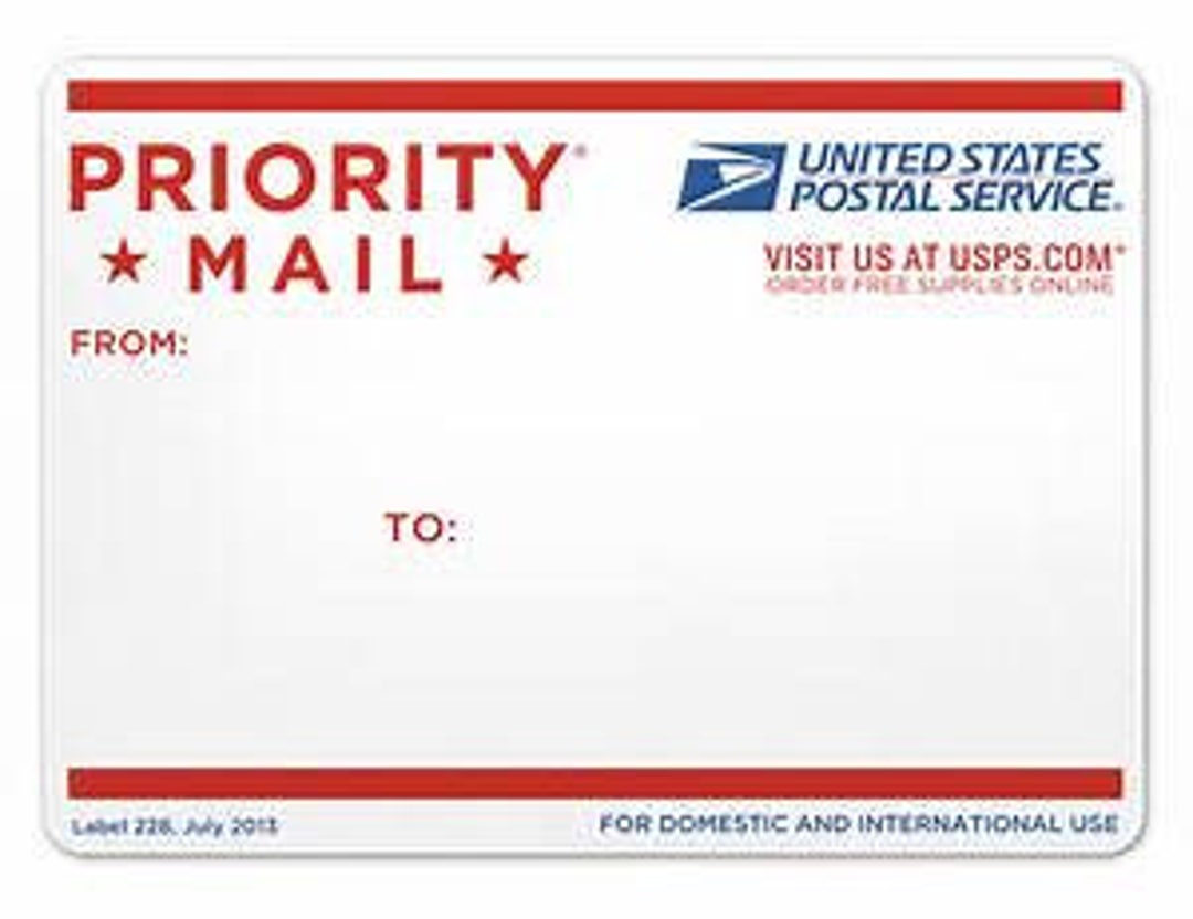 Priority Mail Domestic USA - Etsy