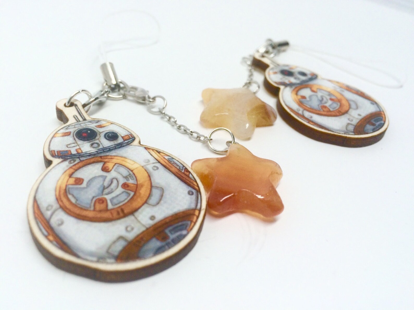 BB8 1.5 Charm Keychain From Star Wars Ornament - Etsy