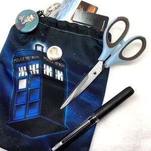 Doctor Who TARDIS Drawstring Large Pouch Small Bag - Etsy