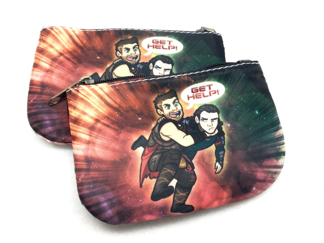 Thor Ragnarok Loki GET HELP Space Pattern Coin Purse Wallet - Etsy