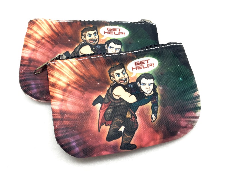 Thor Ragnarok Loki GET HELP Space Pattern Coin Purse Wallet - Etsy