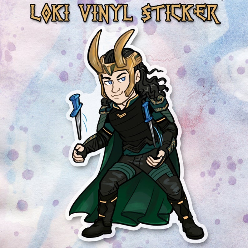 GET HELP Thor Ragnarok Loki 3 Vinyl Sticker - Etsy