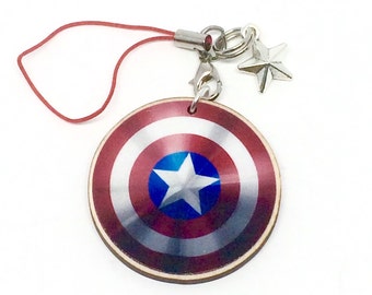 Captain America Keychain - Etsy